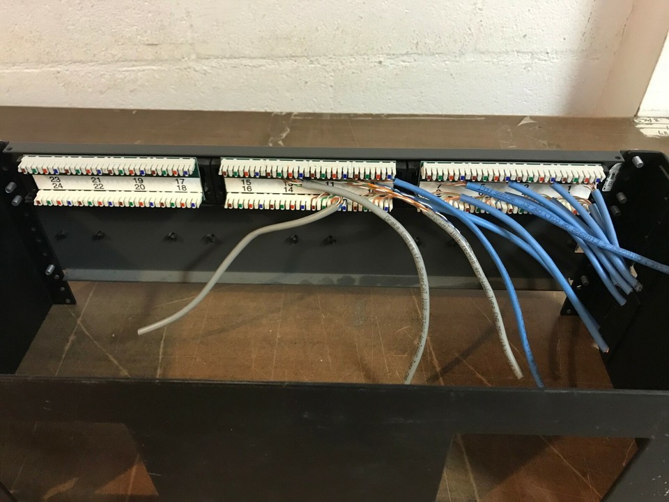 Vertical Cable Management Panel with wall rack, Homaco, Used | eBay