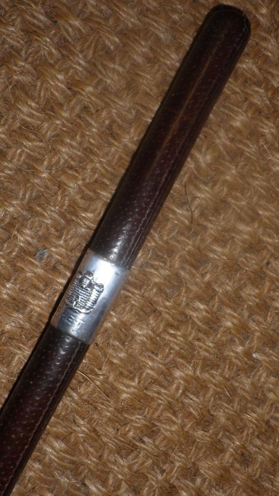 Antique Military Hallmarked Silver Pig Skin Leather Swagger, Suffolk ...