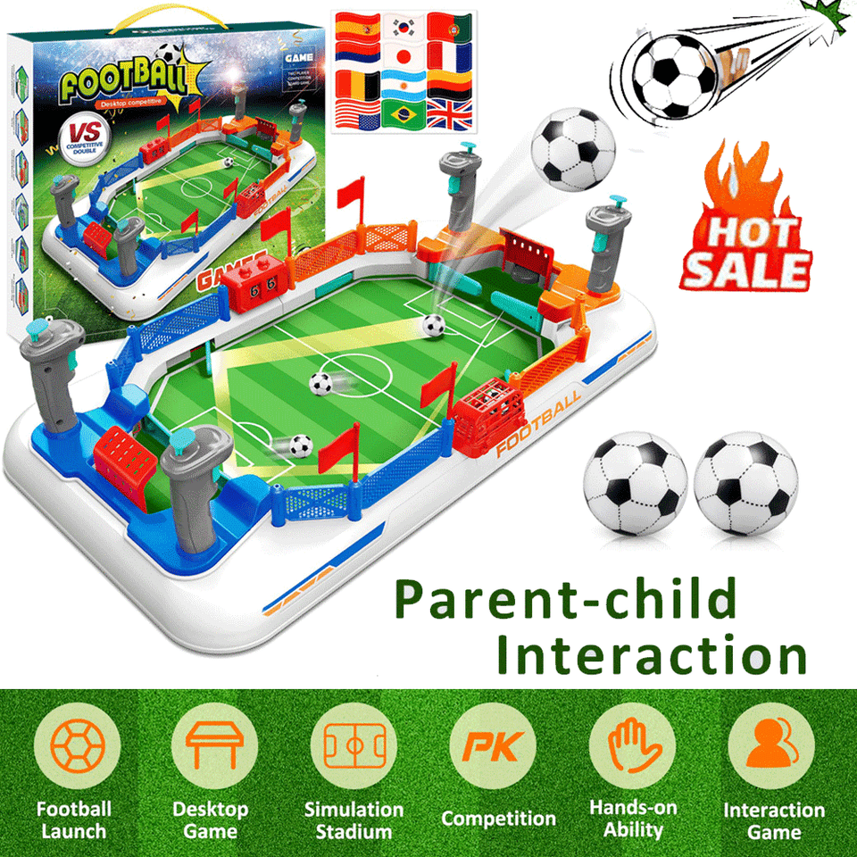 Mini Table Top Football Game Toy Players Kids Football Board Game Fun ...