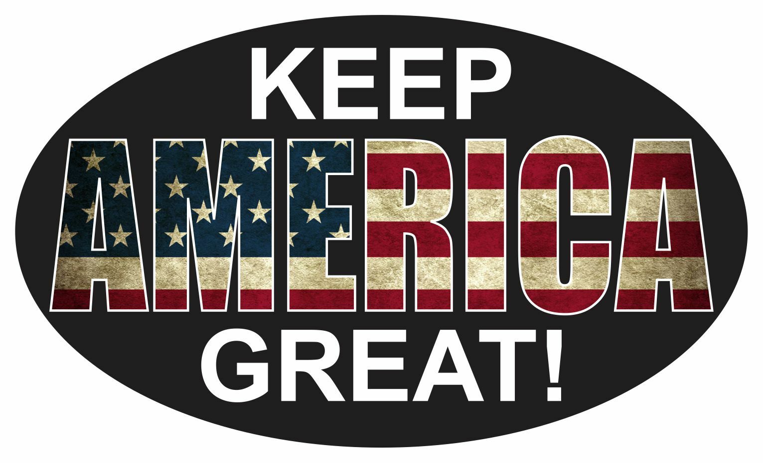 TRUMP KEEP AMERICA GREAT FLAG MAGA STICKER AMERICAN FLAG DECAL WINDOW ...