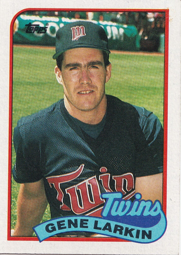 1989 Topps #318 Gene Larkin MLB Minnesota Twins + (Yes 3 Free Mystery ...