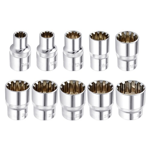 Short Socket Head 1/2 Inch Drive 8-32mm Chrome Plating Chrome Vanadium ...