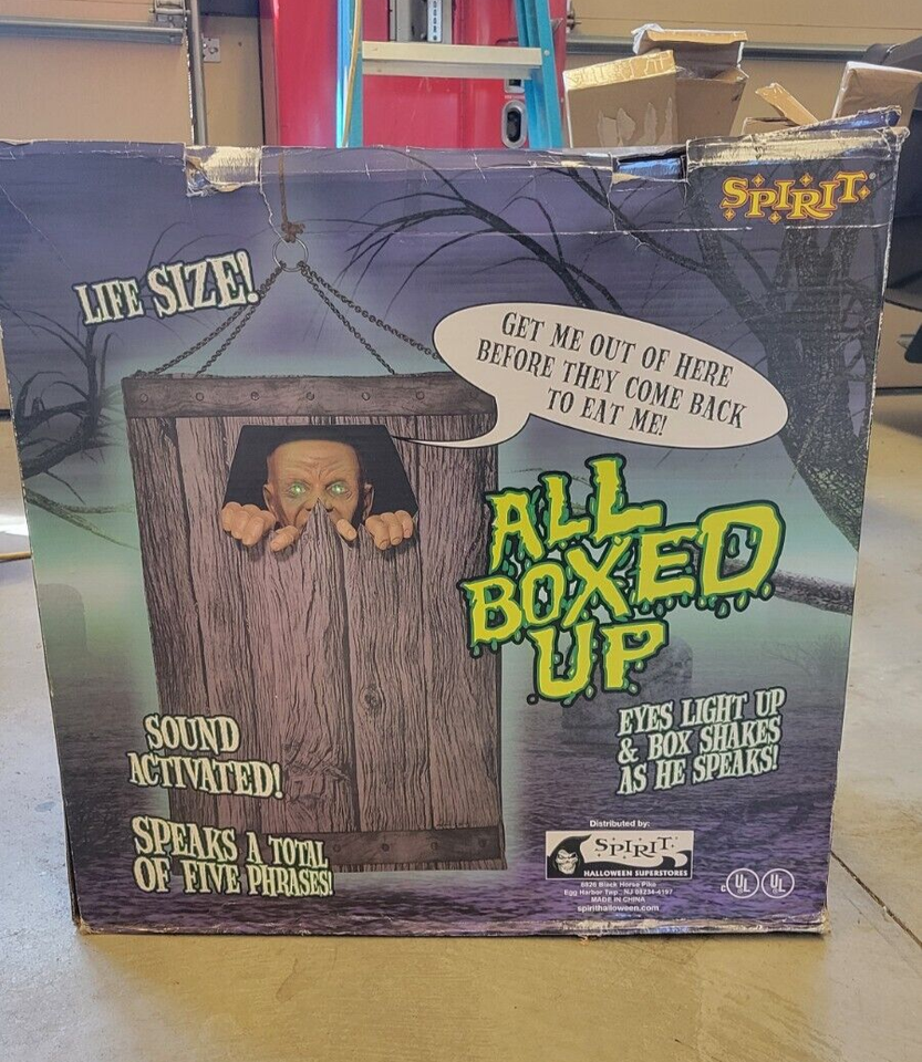 Spirit Halloween 2009 All Boxed Up Animatronic Life-Size Prop - Works ...