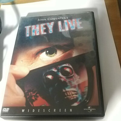 John Carpenter's They Live-DVD-1988/2003-Cult Horror/Sci-Fi-Roddy Piper ...