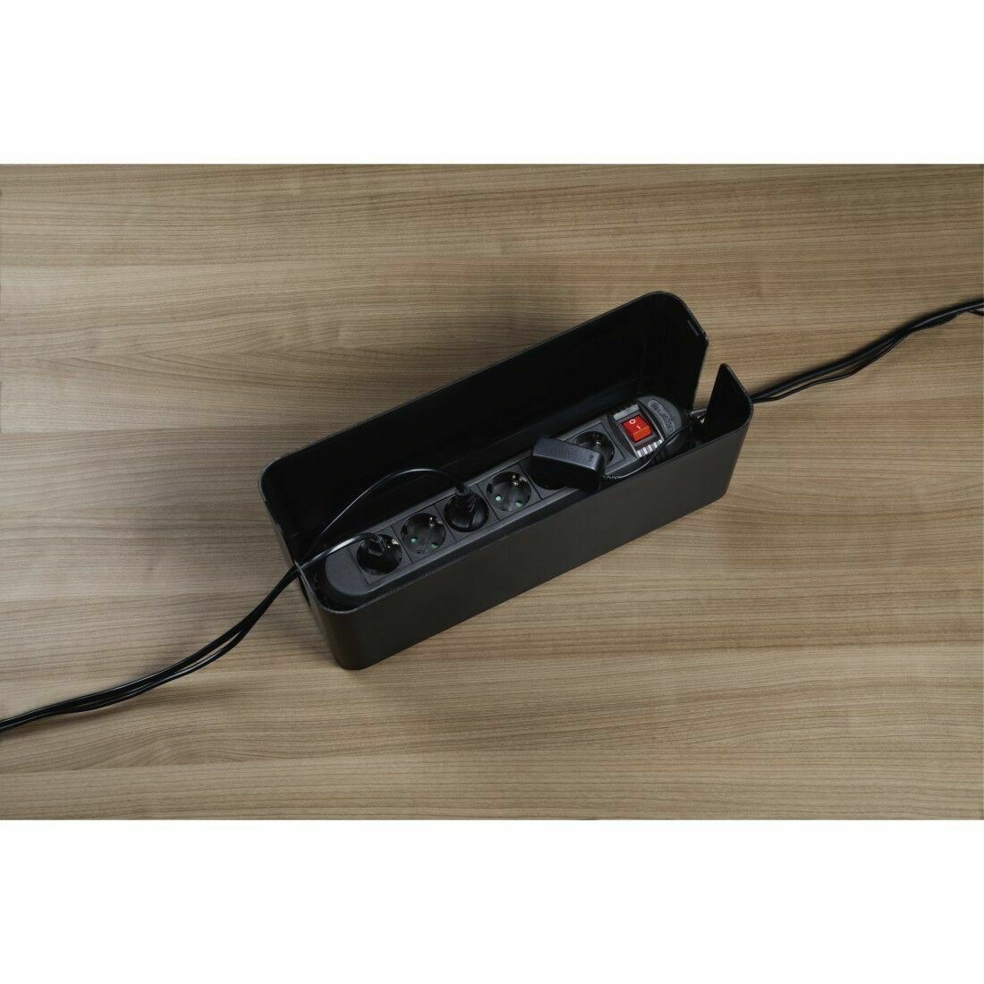 Power Plug Storage Box Case Cord Wire Socket Safety Tidy Organiser ...