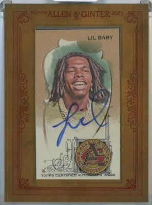 2023 Topps Allen & Ginter Lil Baby Framed Mini Non-Baseball Autographs ...