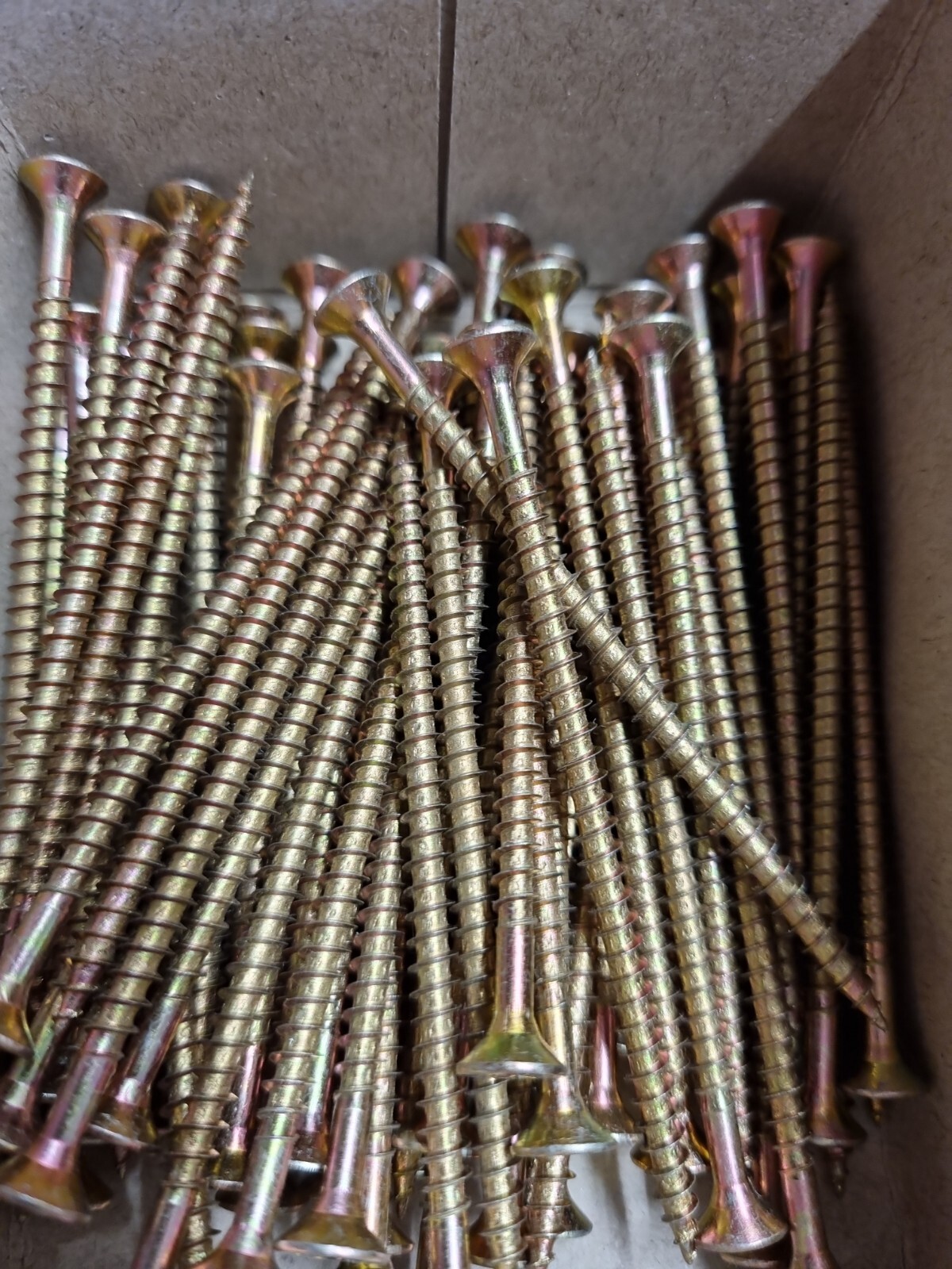 MULTI PURPOSE WOOD SCREWS ZYP POZI COUNTERSUNK SINGLE THREAD YELLOW ...