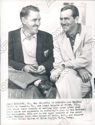 1949 Professional Golfers Lew Worsham & Lloyd Mangrum Joking Press ...