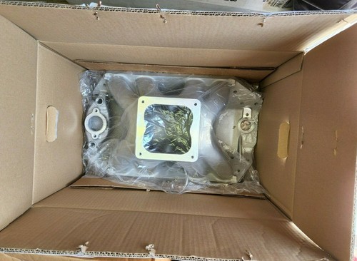 Edelbrock BBC #2802 Big Victor Spread-Port Intake 4500 Pad 10.2" Deck ...