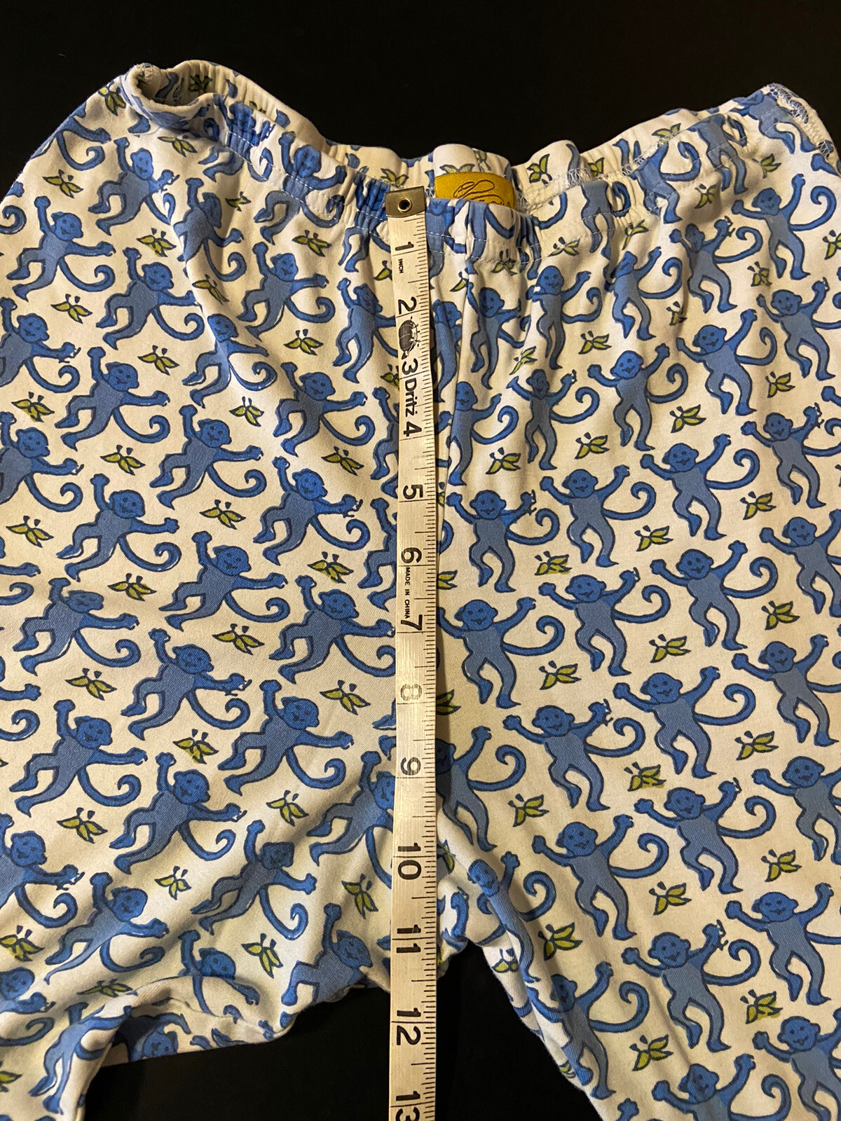 Rare Roberta Roller Rabbit Blue Monkey Pajama Set Siz… - Gem