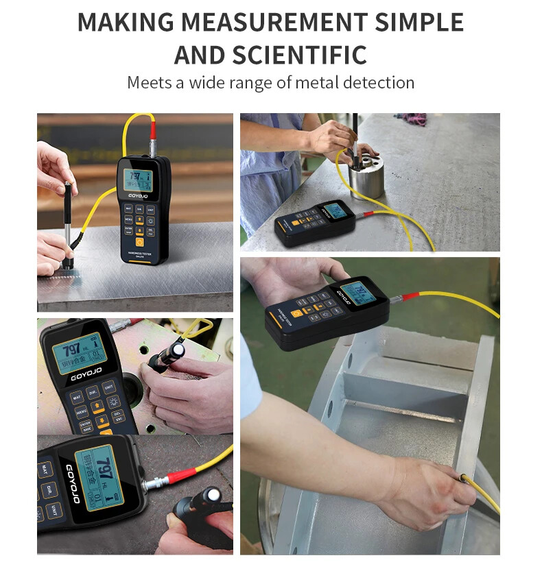 GHL210 Leeb Hardness Tester Meter Rebound Durometer HRB HRC HRA ...