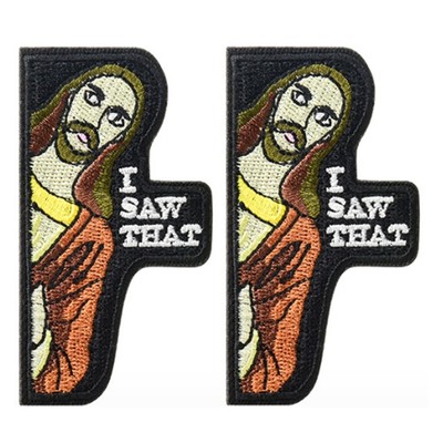 Hook and Loop Funny Patches Embroidered Funny Embroidered Patches Jeans ...