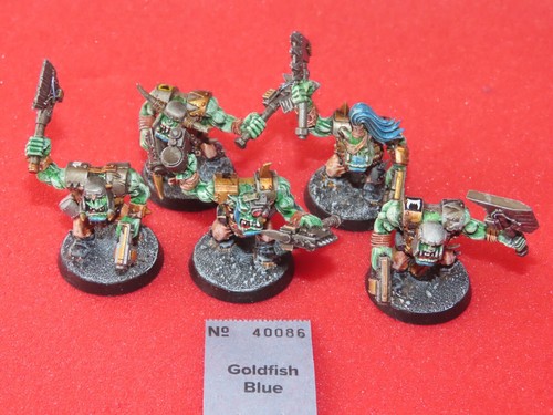 Warhammer 40k Ork Nob Nobz Squad 5 Models Painted Orks Games Workshop ...