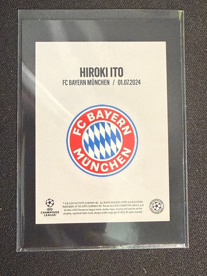 Hiroki Ito Fc Bayern Munchen Purple 02/25 Auto Topps Summer Signings ...