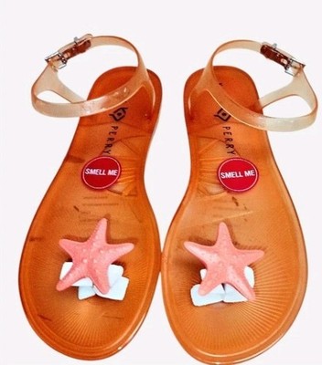 Katy Perry Orange Starfish Geli Sandals Size 8 New | eBay