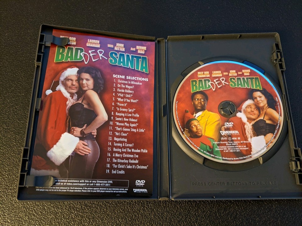 Bad Santa (DVD, 2004, Badder Santa: The Unrated Version) 786936245042| eBay