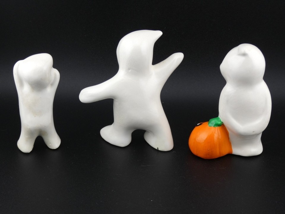 Vintage Halloween Ceramic Ghost Decoration Lot | eBay