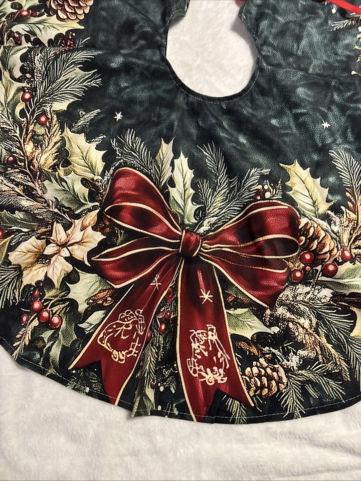 CHRISTMAS TREE SKIRT green reverse | eBay