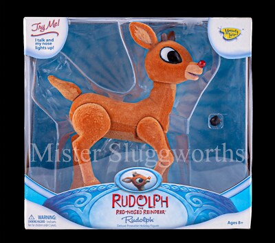NEW 2006 Memory Lane Rudolph Red Nosed Reindeer Deluxe Talking Holiday ...