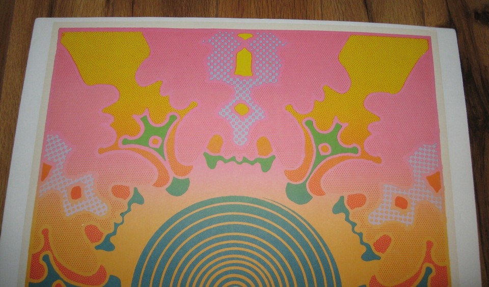 1967 PETER MAX VISIONARIES POSTER HAMPTON NYC PSYCHEDELIC HIPPIE 1960s ...
