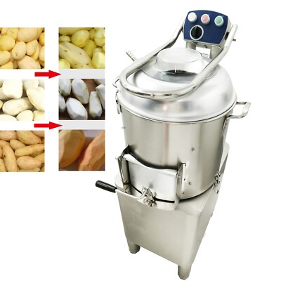 Vertical Electric Potato Taro Cleaning Peeling Machine Automatic Shell ...