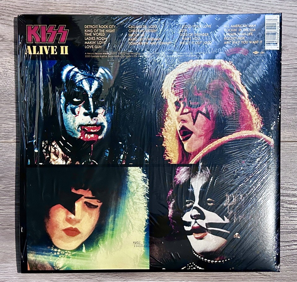 KISS ALIVE II Anniversary Limited Edition Sealed Red And Blue Splatter ...