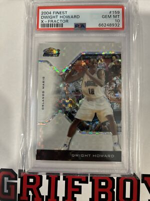 dwight howard Rookie #159 2004 Topps Finest Xfractor /199 psa 10!! POP ...
