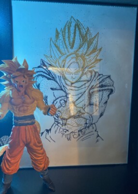 GOKU Hand Drawing 9x12 Paper Art | eBay