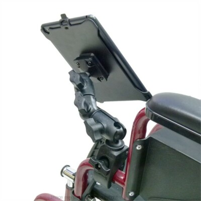 Dedicated Wheelchair / Rail Swivel Arm Tablet Mount for iPad Mini 2019 ...