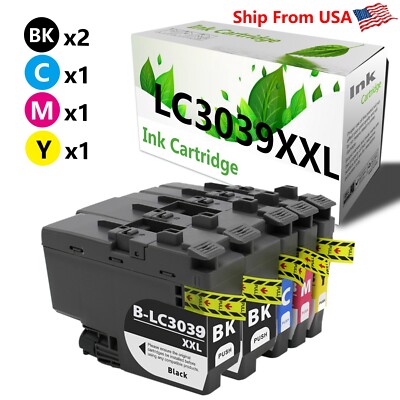 5PK LC3039 3039 Ink Cartridge InkJet MFC-J5845DW MFC-J6545DW Printer ...