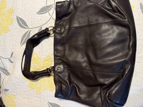 SIGRID OLSEN Black Genuine Leather Tote Purse Handbag NEW | eBay