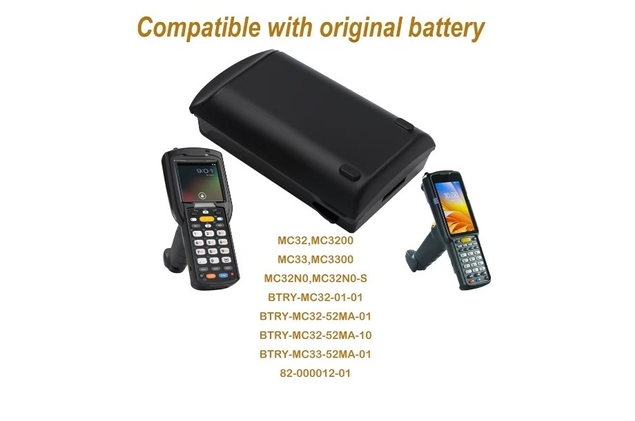 5 Pack 3.7V 4800mAh Scanner Battery Symbol Zebra Motorola MC3200 MC3300 ...