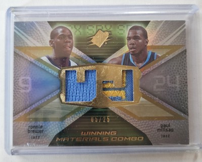💠💠2008-09 UD SPX Paul Millsap/Rodney BREWER patch "COMBO 5/25" 💠💠 | eBay