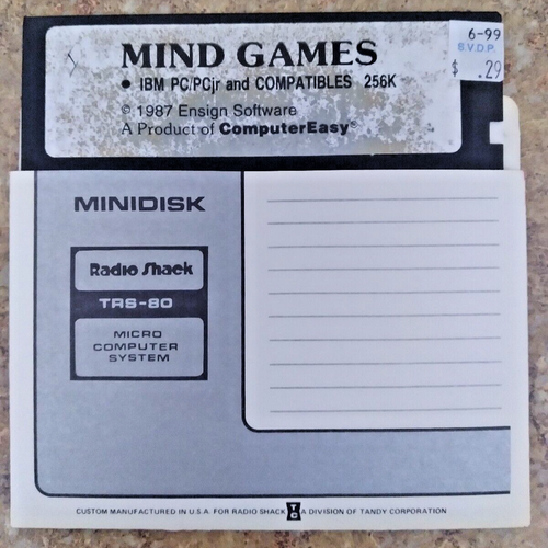 Vintage MIND GAMES IBM & Compatibles 5.25 Disk Only | eBay