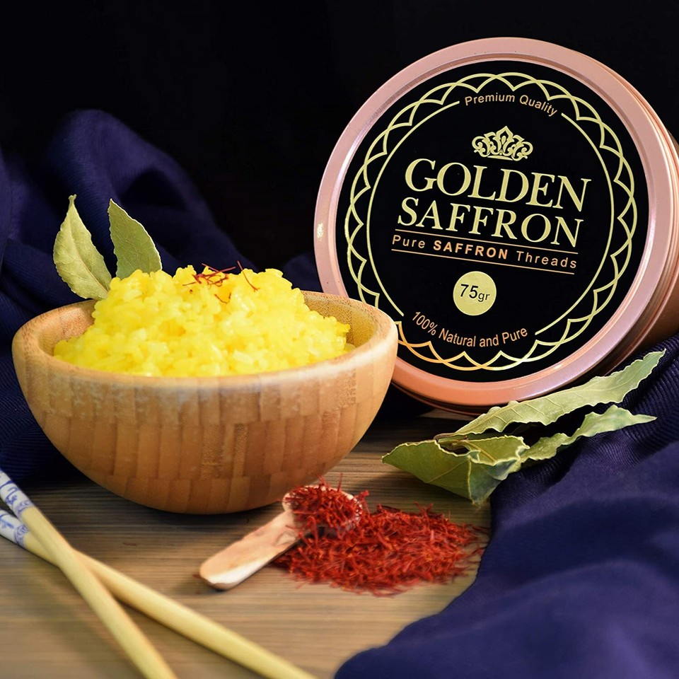 Golden Saffron, Finest Pure Premium All Red Saffron Threads, Grade A+ ...