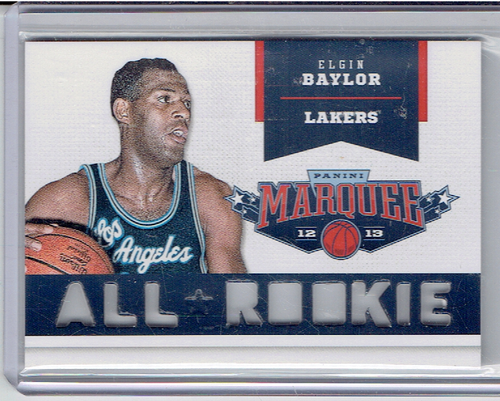 ELGIN BAYLOR 2012-13 Panini Marquee ALL-ROOKIE #17 Lakers | eBay