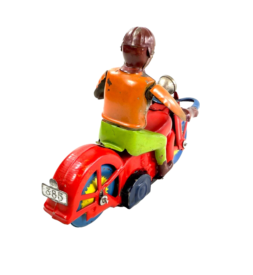 OCCUPIED JAPAN 4 ½” UNBRANDED TIN FRICTION MOTORCYCLE W/RIDER | eBay