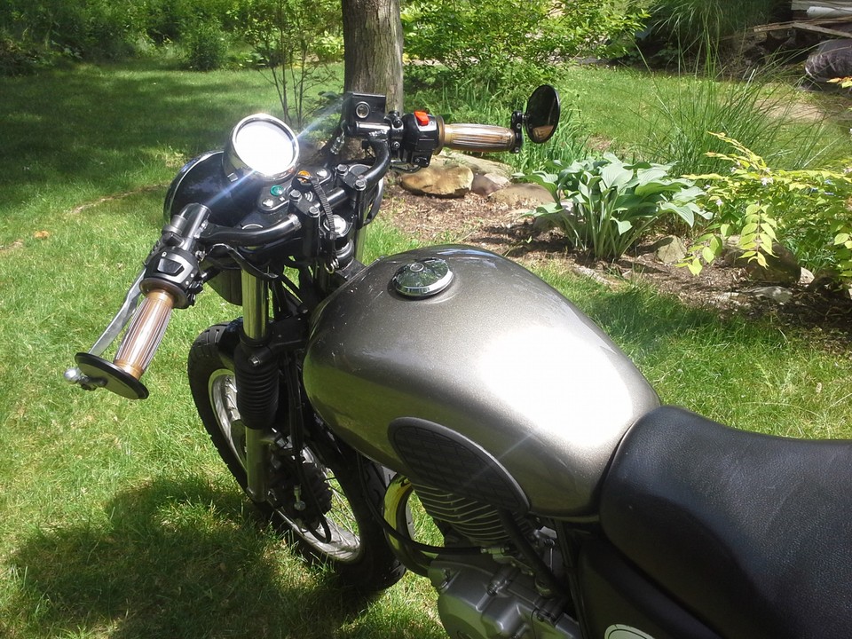 XS1100 Wide Tank Comfort Clubman bars cafe clubmans Black | 22mm ...