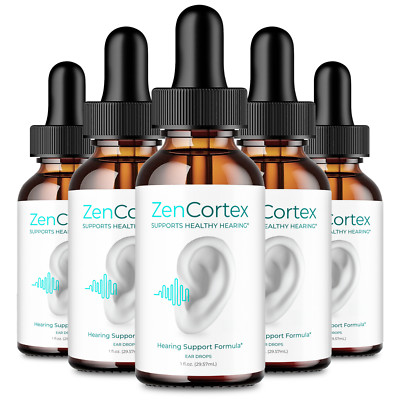 (5 Pack) ZenCortex Drops for Tinnitus, Relief for Ringing Ears Drops (5 ...
