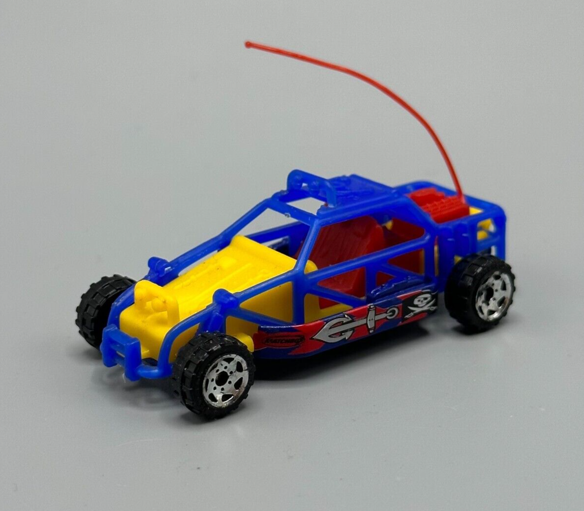 Matchbox 1998 Dune Buggy 1/61 Blue Yellow Red Pirate Skull Vintage Rare ...
