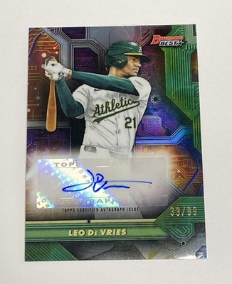 Leo De Vries 2025 Bowman's Best Circuity Auto /99 #CA-LD Athletics KG ...