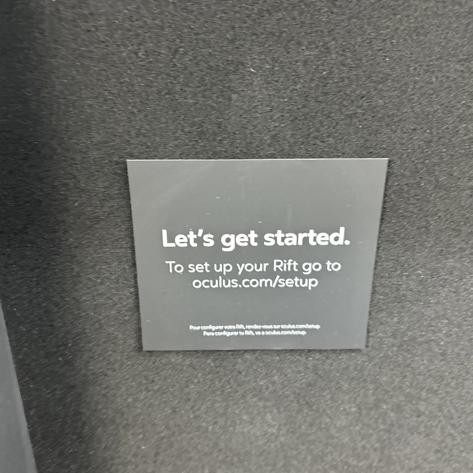 Meta Oculus Rift CV1 VR Virtual Reality Box And Sensor ONLY | eBay