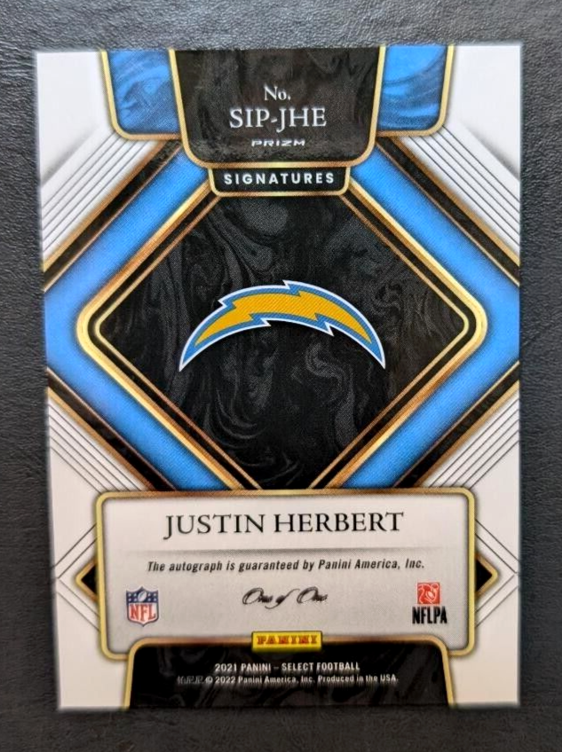 2021 Select Justin Herbert - Signature Black Prizm 1/1 | eBay