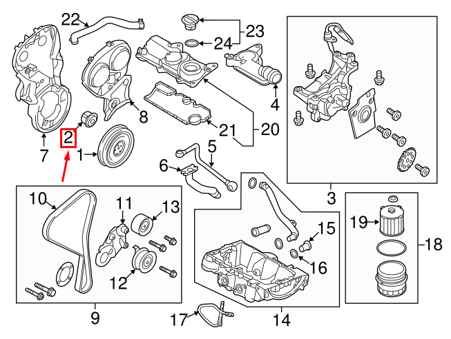 VOLVO XC90 MK2 Engine Crankshaft Pulley 32255064 NEW GENUINE | eBay