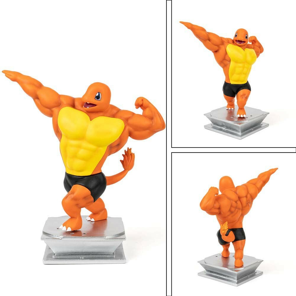 Pokémon Figurine Salamèche Musculation body builder jouet collection ...