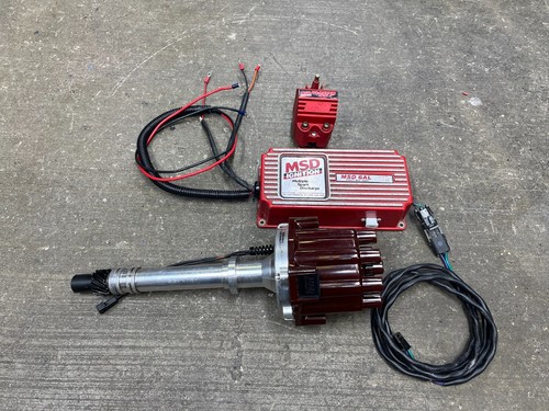 MSD Distributor 85551, 6AL ignition box and Blaster SS coil, Chevy ...