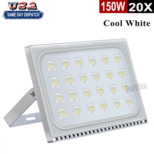 20x 150W LED Flood Light Cool White Outdoor Lighting Spotlight Garden ...