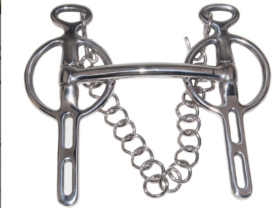 IDEAL EQUESTRIAN MULLEN MOUTH LIVERPOOL DRIVING BIT | eBay UK