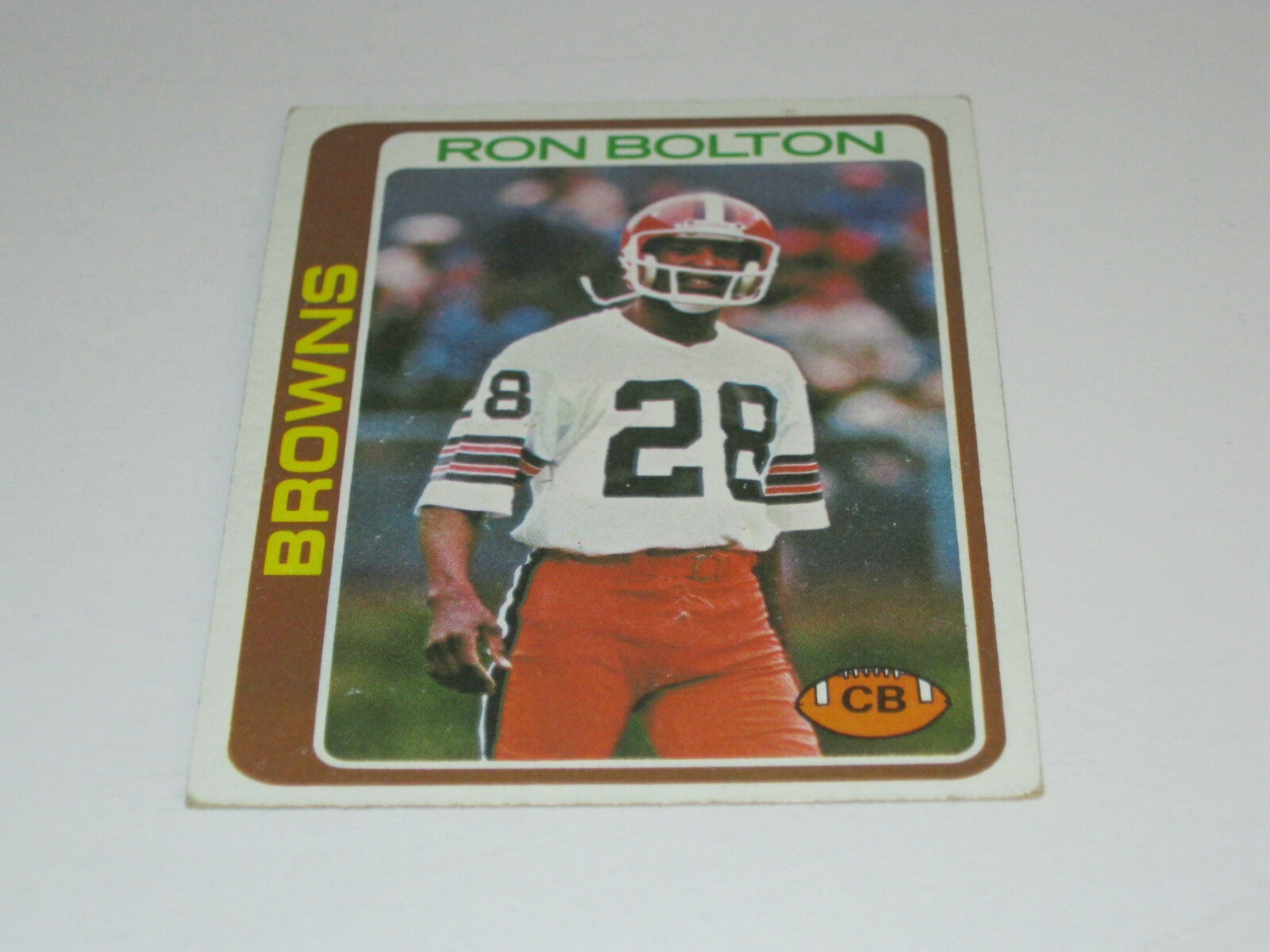 1978 Topps Ron Bolton #329 Cleveland Browns cb..nm card .good centering ...