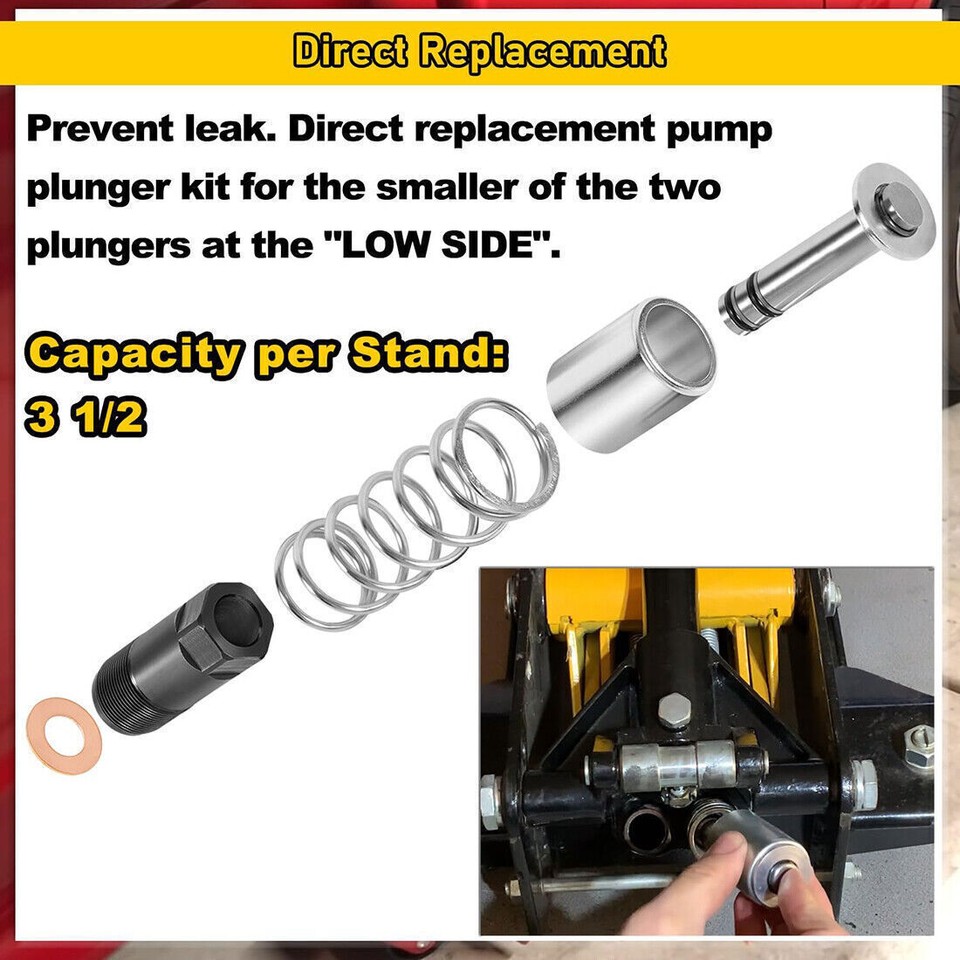 5Pcs Pump Piston Rebuild Kit Fit Harbor Freight, Costco 3 & 3 1/4 ton ...